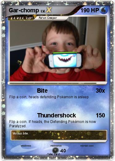 Pokémon Gar chomp - Bite - My Pokemon Card