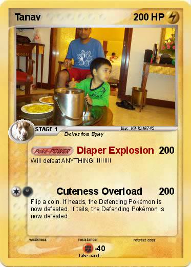 Pokémon Tanav - Diaper Explosion - My Pokemon Card