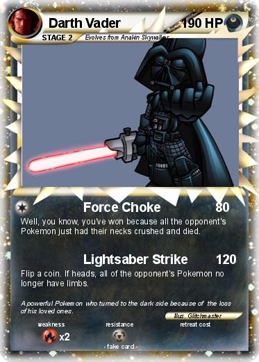 Pokémon Darth Vader 1389 1389 - Force Choke - My Pokemon Card
