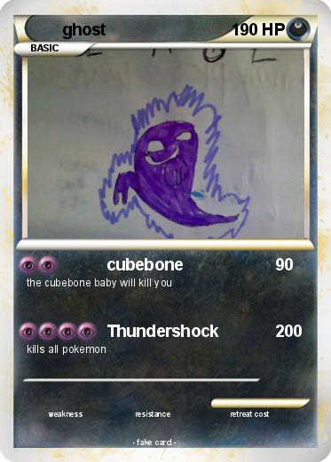 Pokémon ghost 2272 2272 - cubebone - My Pokemon Card