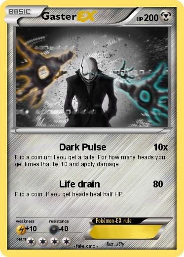 Pokémon Gaster 302 302 - Dark Pulse - My Pokemon Card
