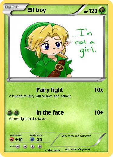Pokémon Elf boy 1 1 - Fairy fight - My Pokemon Card