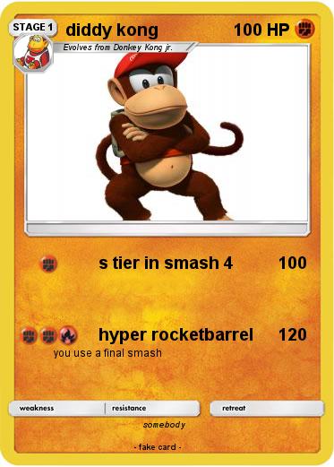Pokémon diddy kong 291 291 - s tier in smash 4 - My Pokemon Card