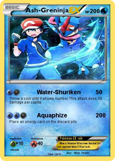Pokémon Ash Greninja 833 833 - Water-Shuriken - My Pokemon Card