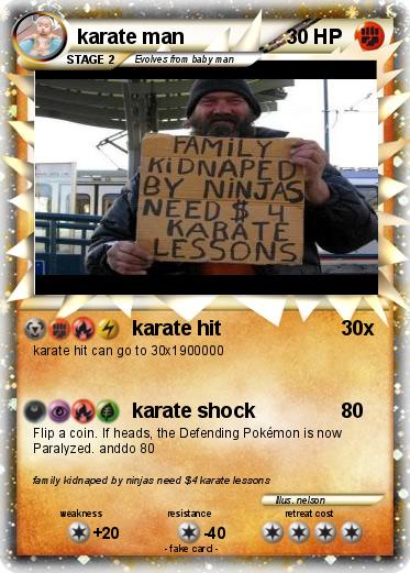 Pokémon karate man 6 6 - karate hit - My Pokemon Card
