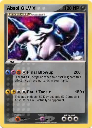Pokémon Absol G LV X - Final Blowup 200 - My Pokemon Card