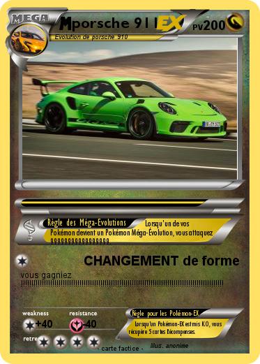 Pokémon porsche 911 41 41 - CHANGEMENT de forme - Ma carte Pokémon