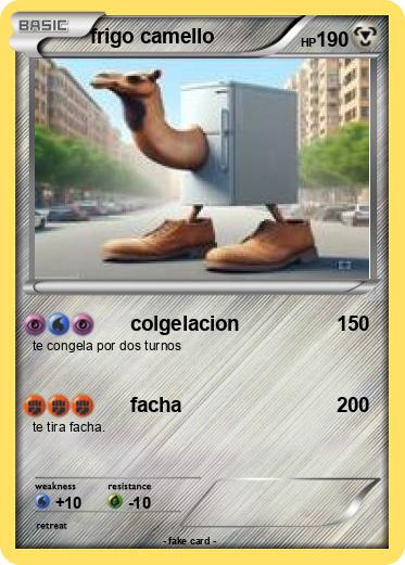 Pokémon frigo camello - colgelacion - Mi carta pokémon