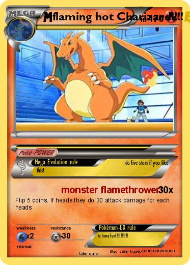 Pokémon flaming hot Charizard - monster flamethrower! - My Pokemon Card