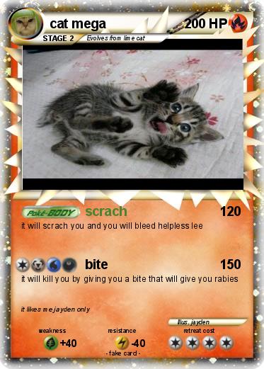 Pokémon cat mega - scrach - My Pokemon Card
