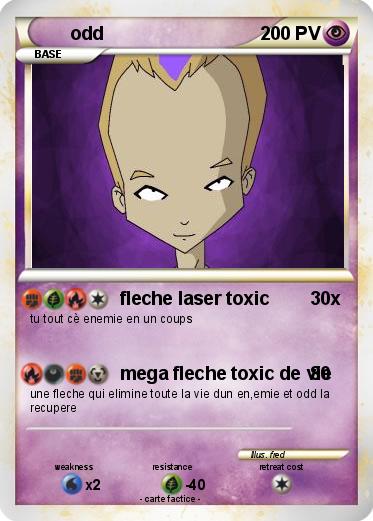 Pokémon odd 103 103 - fleche laser toxic - Ma carte Pokémon