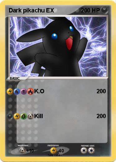 Pokémon Dark pikachu EX 34 34 - K.O - My Pokemon Card
