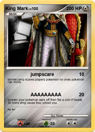 Pokémon King Mark - jumpscare - My Pokemon Card