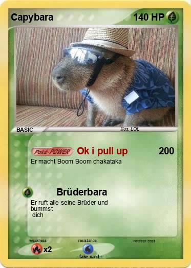 Pokémon Capybara 63 63 - Ok i pull up - My Pokemon Card