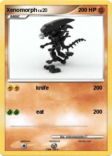 Pokémon Xenomorph 301 301 - knife - My Pokemon Card