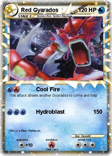 Pokémon Red Gyarados 89 89 - Cool Fire - My Pokemon Card