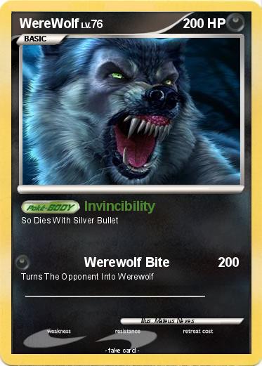 Pokémon WereWolf 194 194 - Invincibility - My Pokemon Card