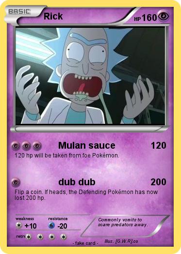 Pokémon Rick 617 617 - Mulan sauce - My Pokemon Card