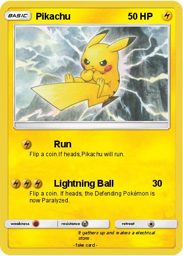 Pokémon Pikachu 21175 21175 - Run - My Pokemon Card