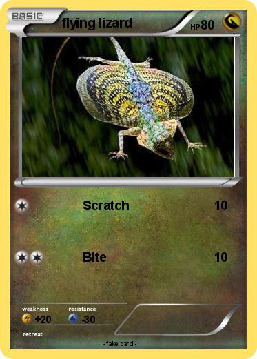 Pokémon flying lizard 2 2 - Scratch - My Pokemon Card