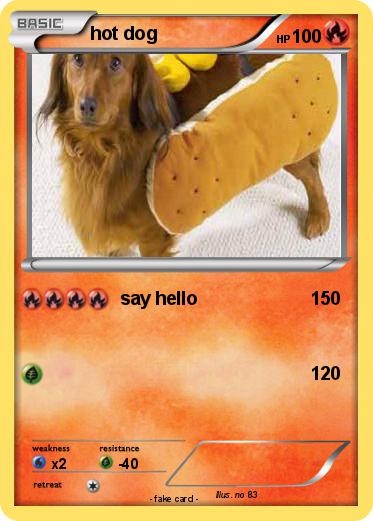 Pokémon hot dog 365 365 - say hello - My Pokemon Card