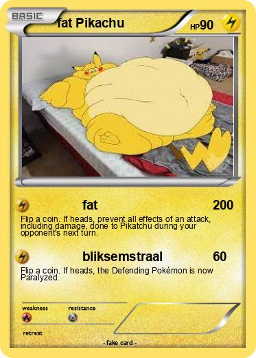 Pokémon fat Pikachu 274 274 - fat - My Pokemon Card