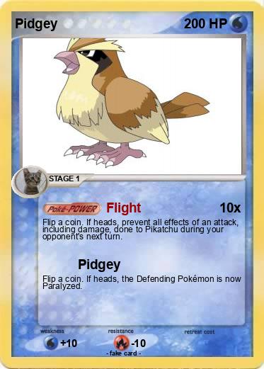 Pokémon Pidgey 223 223 - Flight - My Pokemon Card