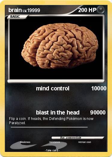 Pokémon brain 95 95 - mind control 10000 - My Pokemon Card