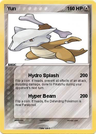 Pokémon Yun - Hydro Splash - My Pokemon Card