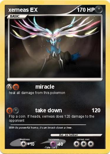 Pokémon xerneas EX 7 7 - miracle - My Pokemon Card
