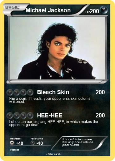 Pokémon Michael Jackson 1639 1639 - Bleach Skin - My Pokemon Card