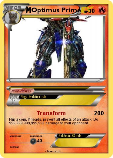 Pokémon Optimus Prime 847 847 - Transform - My Pokemon Card