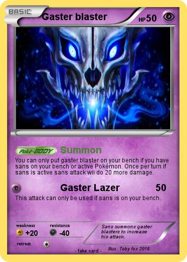 Pokémon Gaster blaster 45 45 - Summon - My Pokemon Card