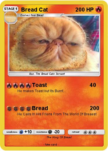 Pokémon Bread Cat 21 21 - Toast - My Pokemon Card