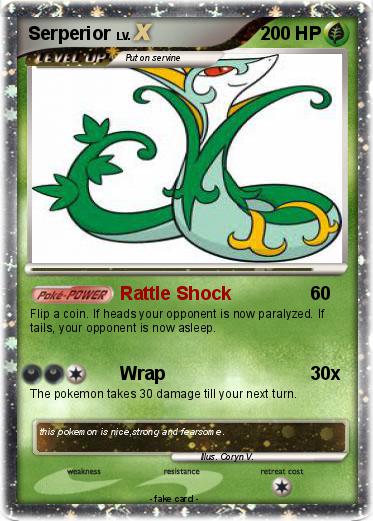 Pokémon Serperior 712 712 - Rattle Shock - My Pokemon Card
