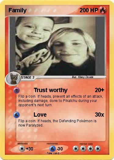 Pokémon Family 412 412 - Trust worthy - My Pokemon Card