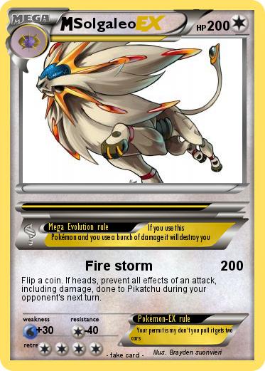 Pokémon Solgaleo 816 816 - Fire storm - My Pokemon Card