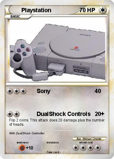 Pokémon Playstation 45 45 - Sony - My Pokemon Card