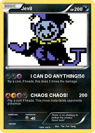 Pokémon Jevil 66 66 - I CAN DO ANYTHING! - My Pokemon Card