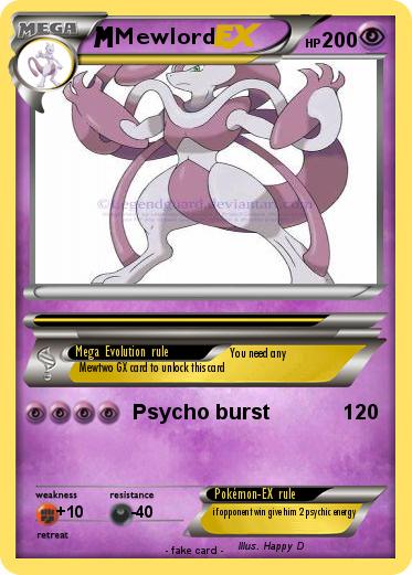 Pokémon Mewlord 1 1 - Psycho burst - My Pokemon Card
