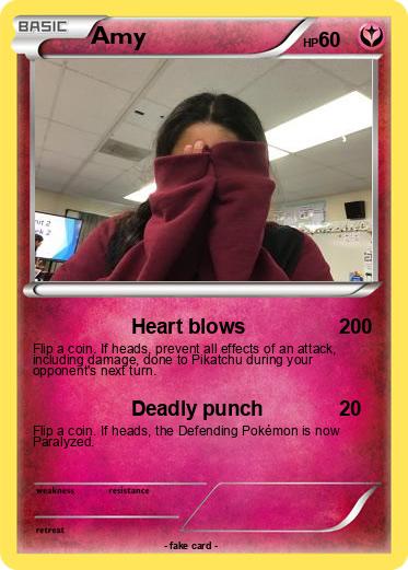 Pokémon Amy 1064 1064 - Heart blows - My Pokemon Card