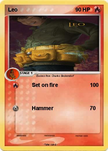 Pokémon Leo 675 675 - Set on fire - My Pokemon Card