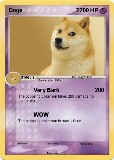 Pokémon Doge 2 1 1 - Very Bark - My Pokemon Card