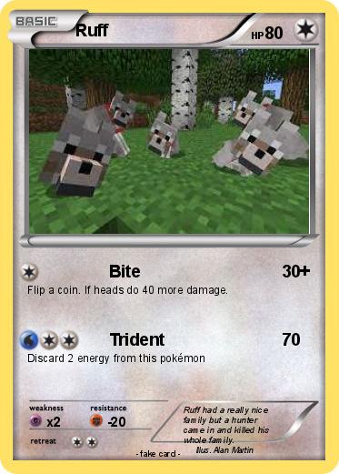 Pokémon Ruff 36 36 - Bite - My Pokemon Card