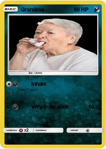 Pokémon Grandma 248 248 - Inhale - My Pokemon Card