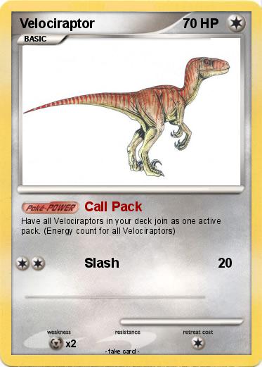 Pokémon Velociraptor 269 269 - Call Pack - My Pokemon Card