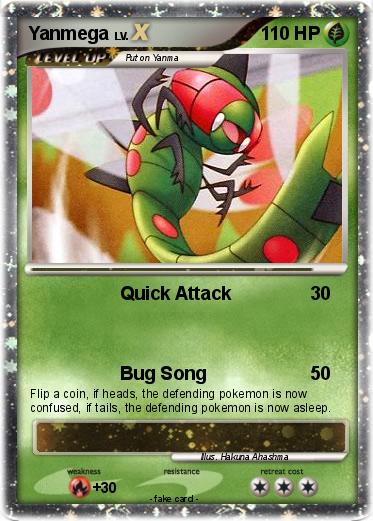 Pokémon Yanmega 61 61 - Quick Attack - My Pokemon Card