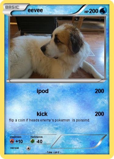 Pokémon eevee 1110 1110 - ipod - My Pokemon Card