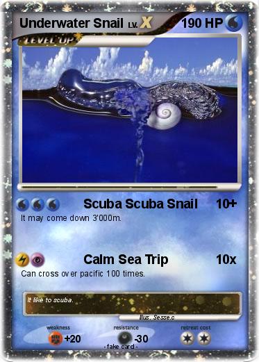 Pokémon Underwater Snail - Scuba Scuba Snail - My Pokemon Card