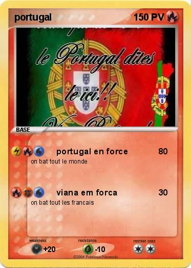 Pokémon portugal 3 3 - portugal en force - Ma carte Pokémon